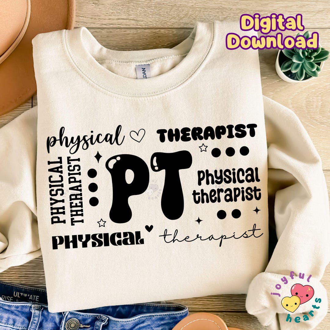 PT Svg Physical Therapist Png Custom Name PT Png Sublimation Design ...