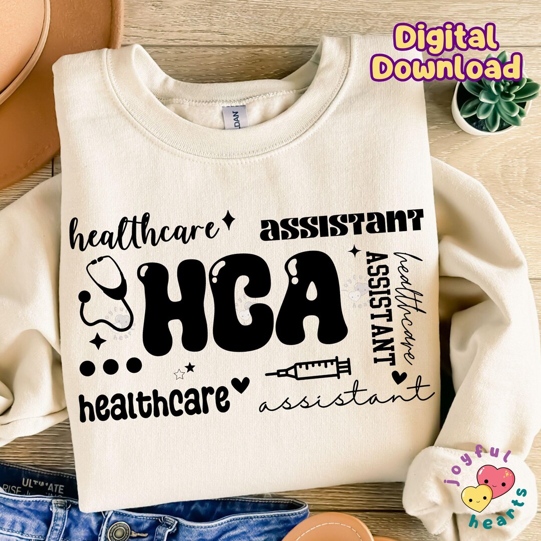 HCA Svg CNA Png Custom Name Certified Nursing Assistant Sublimation ...