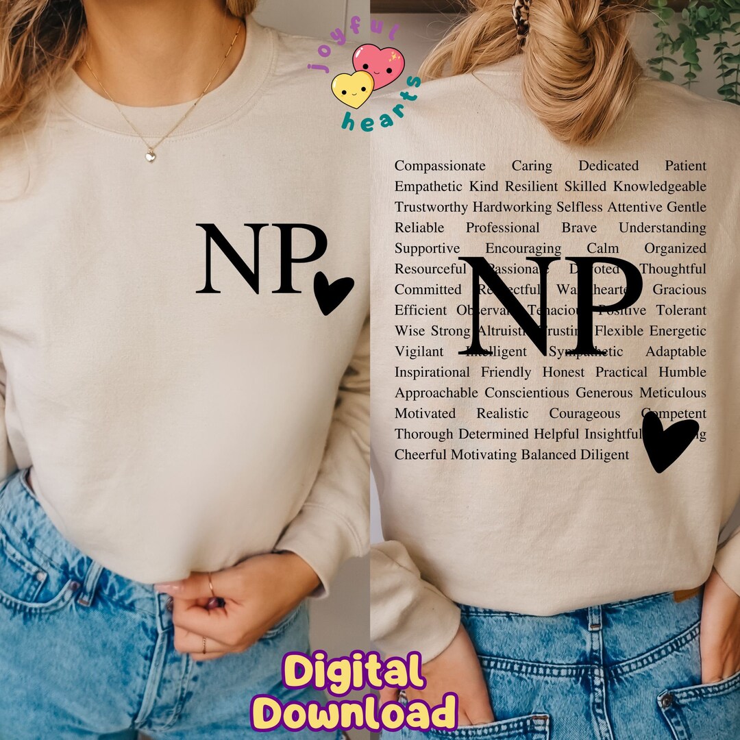 Nurse Practitioner Png Custom Name NP Png Sublimation Design, Cute ...