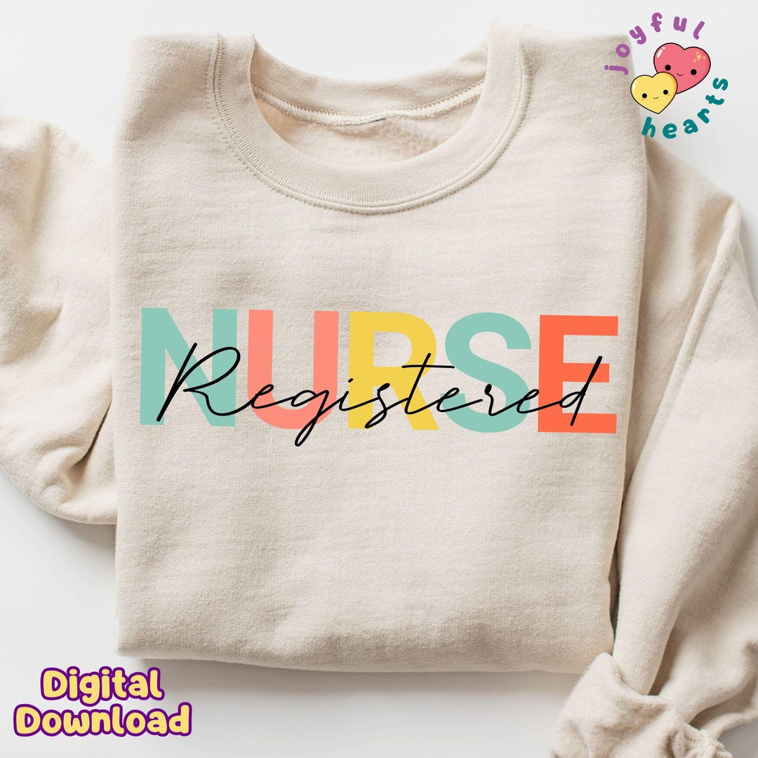 Registered Nurse Png Custom Name RN Png Sublimation Design, Cute ...