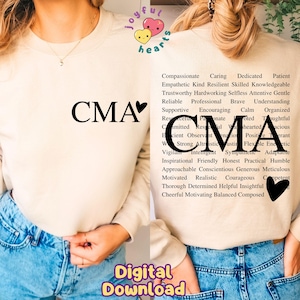 CMA Png Custom Name CMA Png Sublimation Design, Cute Certified Medical ...