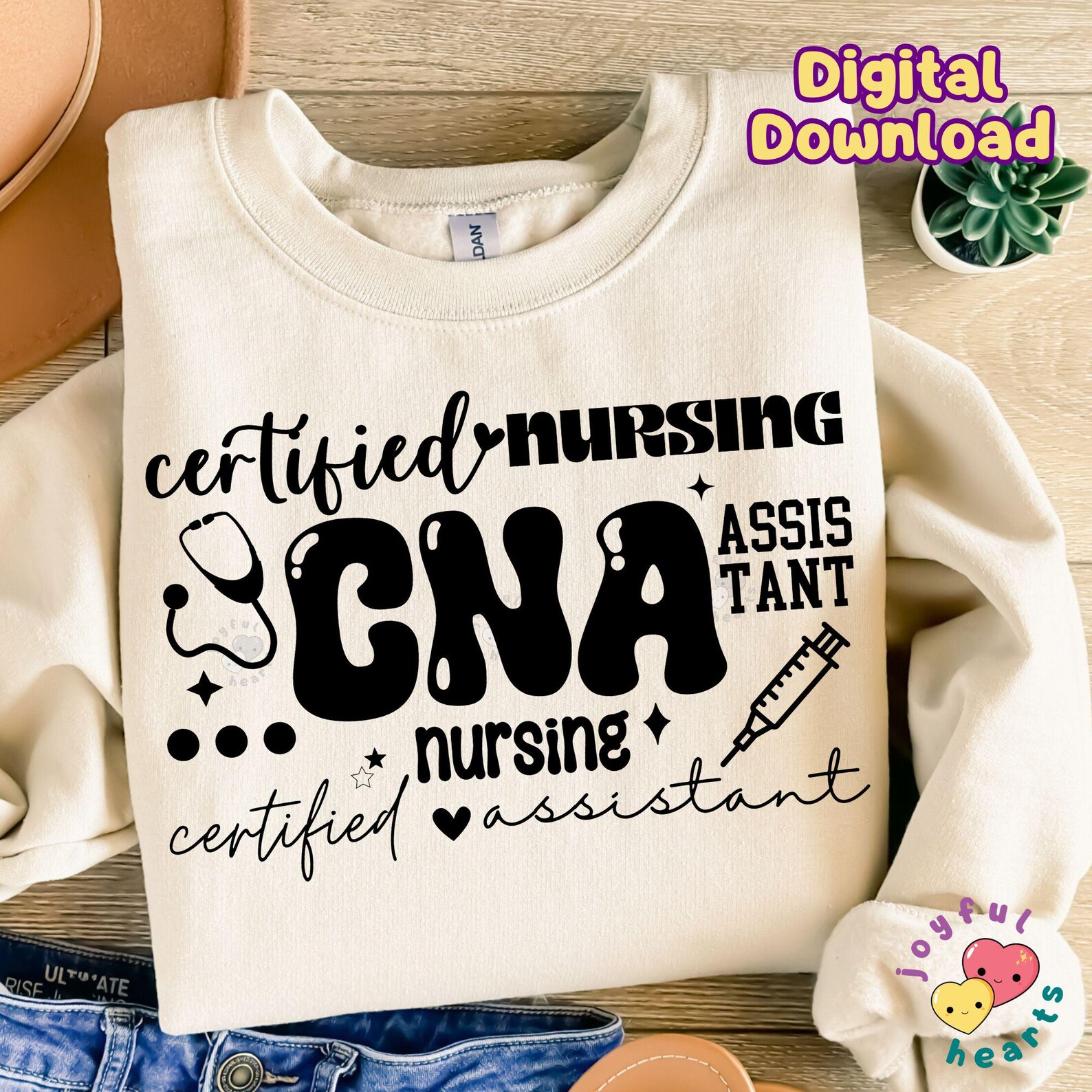 CNA Svg Custom Name Certified Nursing Assistant Png Sublimation Design ...