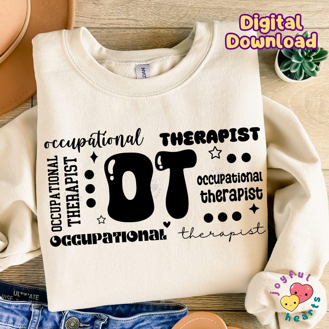 OT Svg Occupational Therapist Png Custom Name OT Png Sublimation Design ...