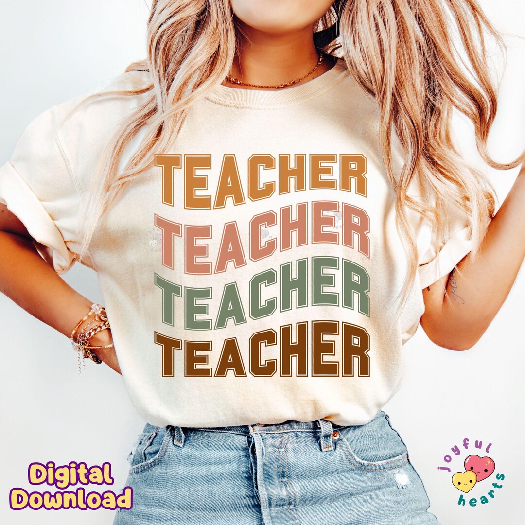 Teacher PNG Sublimation Design Teacher's Name Shirt Png Teacher Life ...