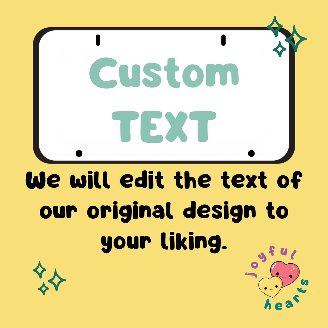 Custom Text Design for Personal-use (commercial License is Sold ...