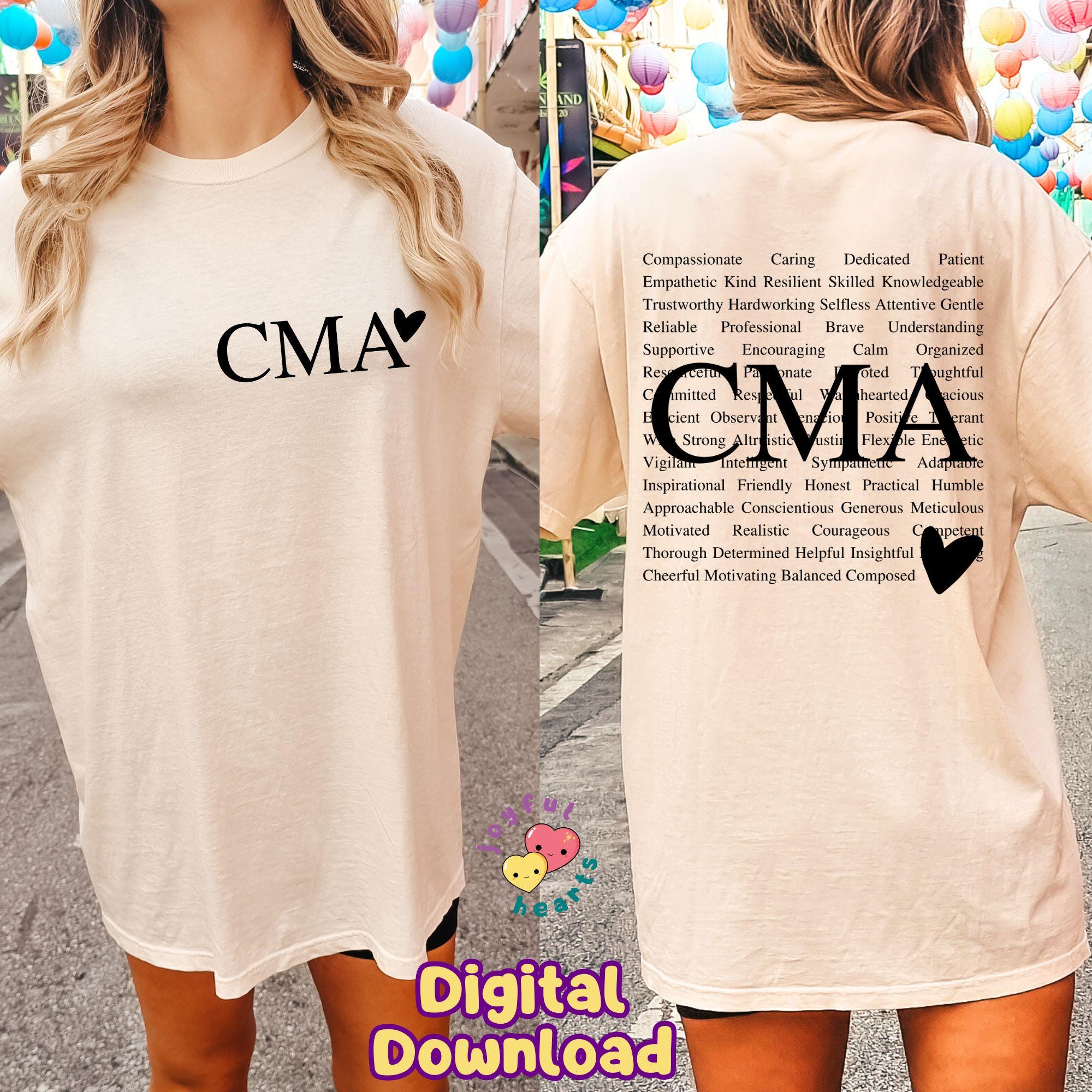 CMA Png Custom Name CMA Png Sublimation Design, Cute Certified Medical ...