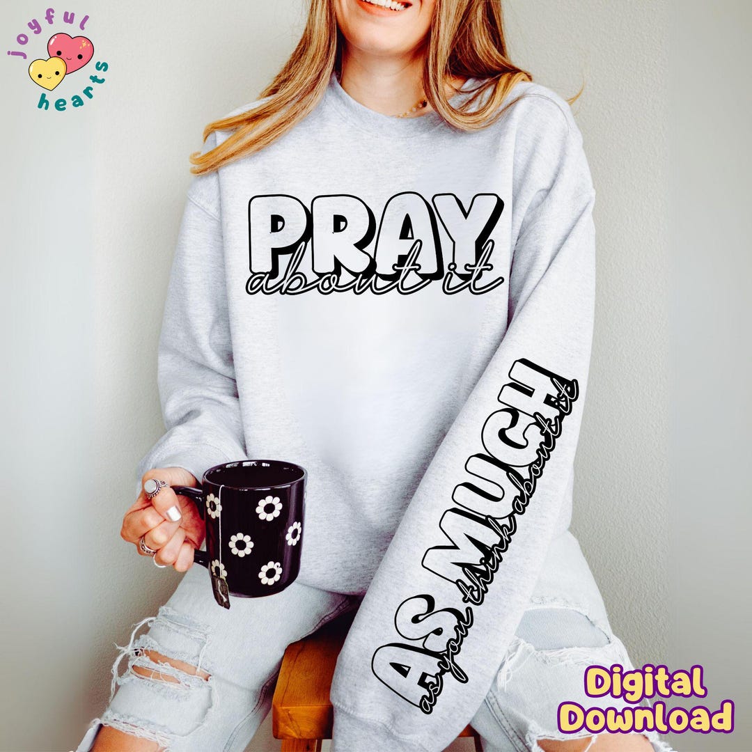 Pray PNG Christian Png Jesus Sublimation Design Retro Christian Png ...
