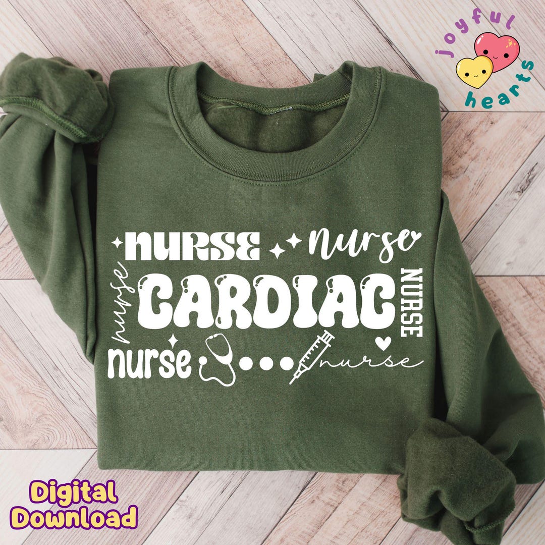 Cardiac Nurse SVG RN Png Sublimation Design Cardiac Nursing Svg ...