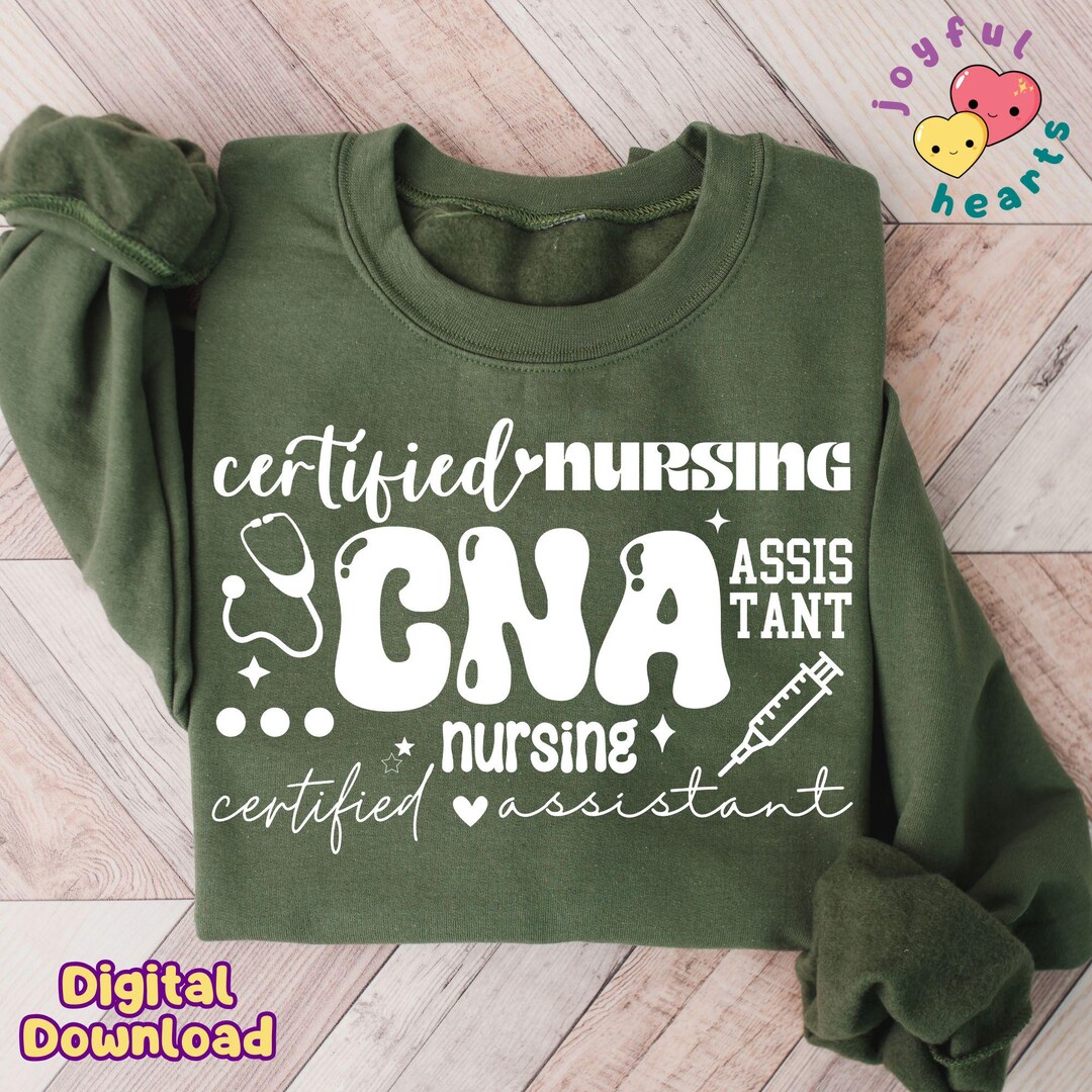 CNA Svg Custom Name Certified Nursing Assistant Png Sublimation Design ...