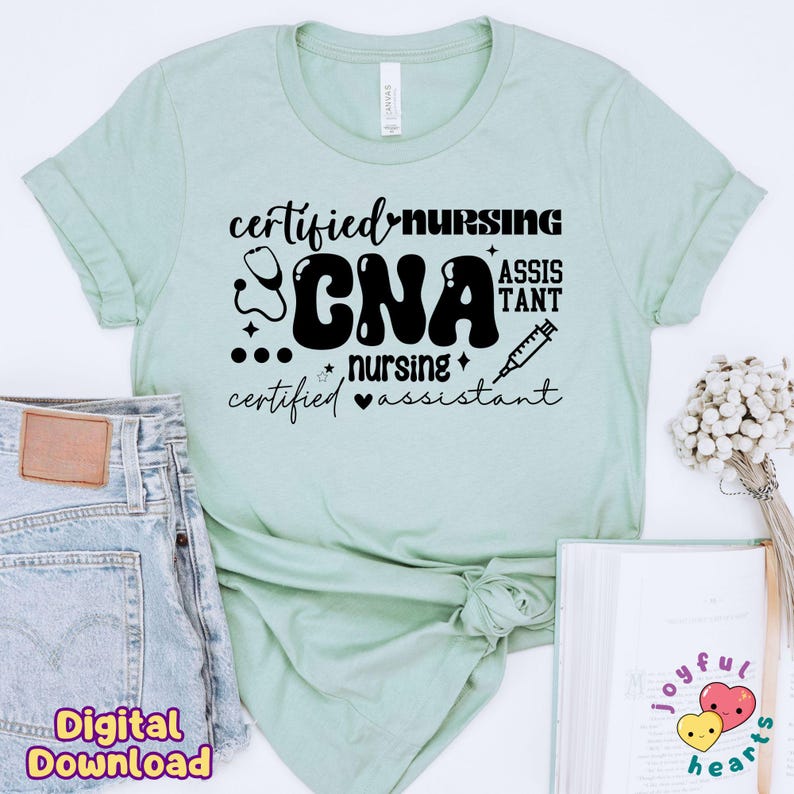 CNA Svg Custom Name Certified Nursing Assistant Png Sublimation Design ...