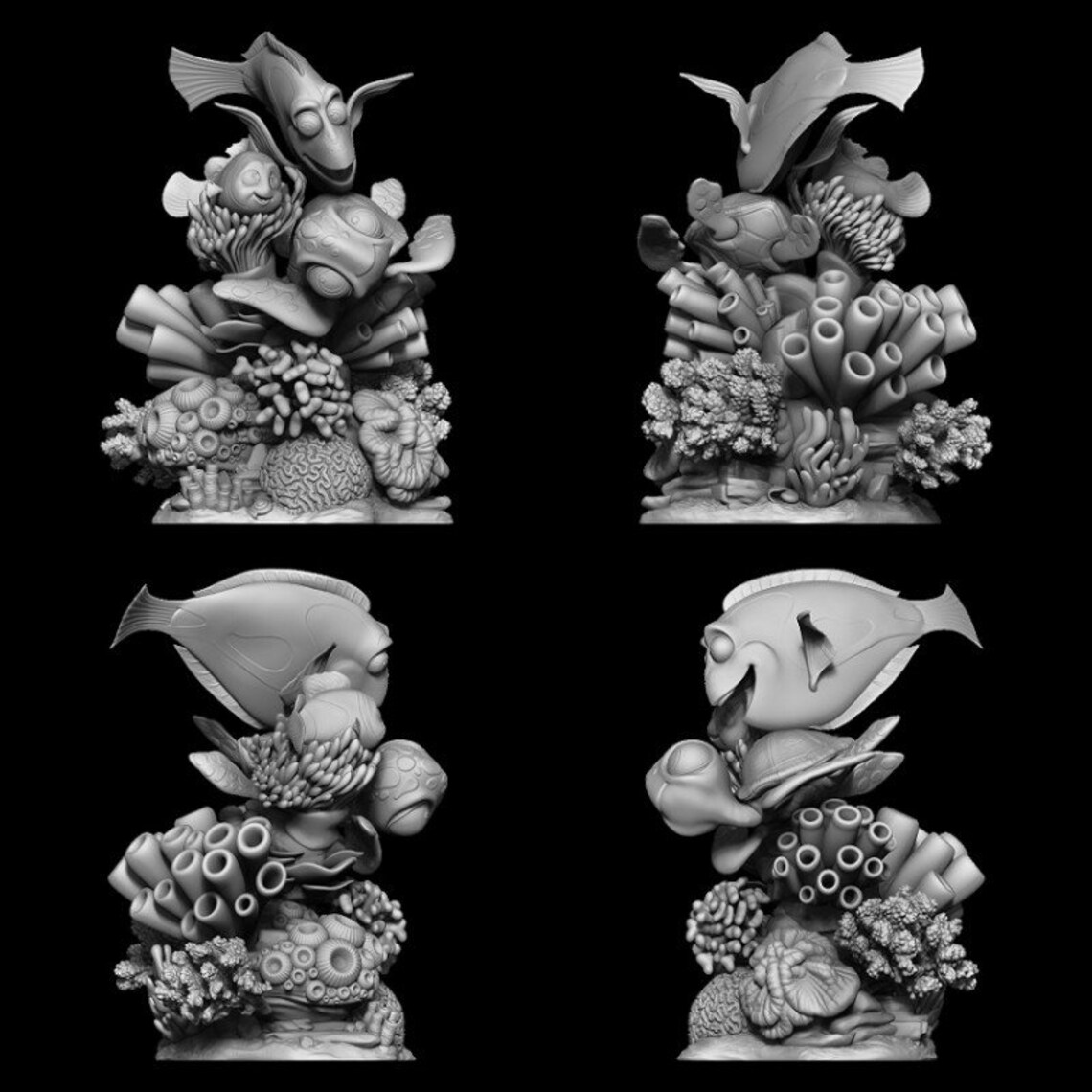 Finding Nemo 3D STL File,finding Nemo Diorama,finding Nemo 3D Figure ...