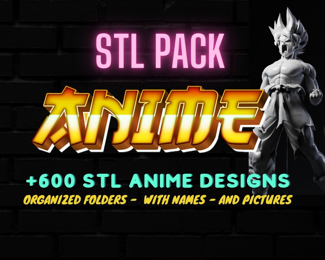Pack stl anime, Présentation de la bibliothèque avec plus de 600 ...