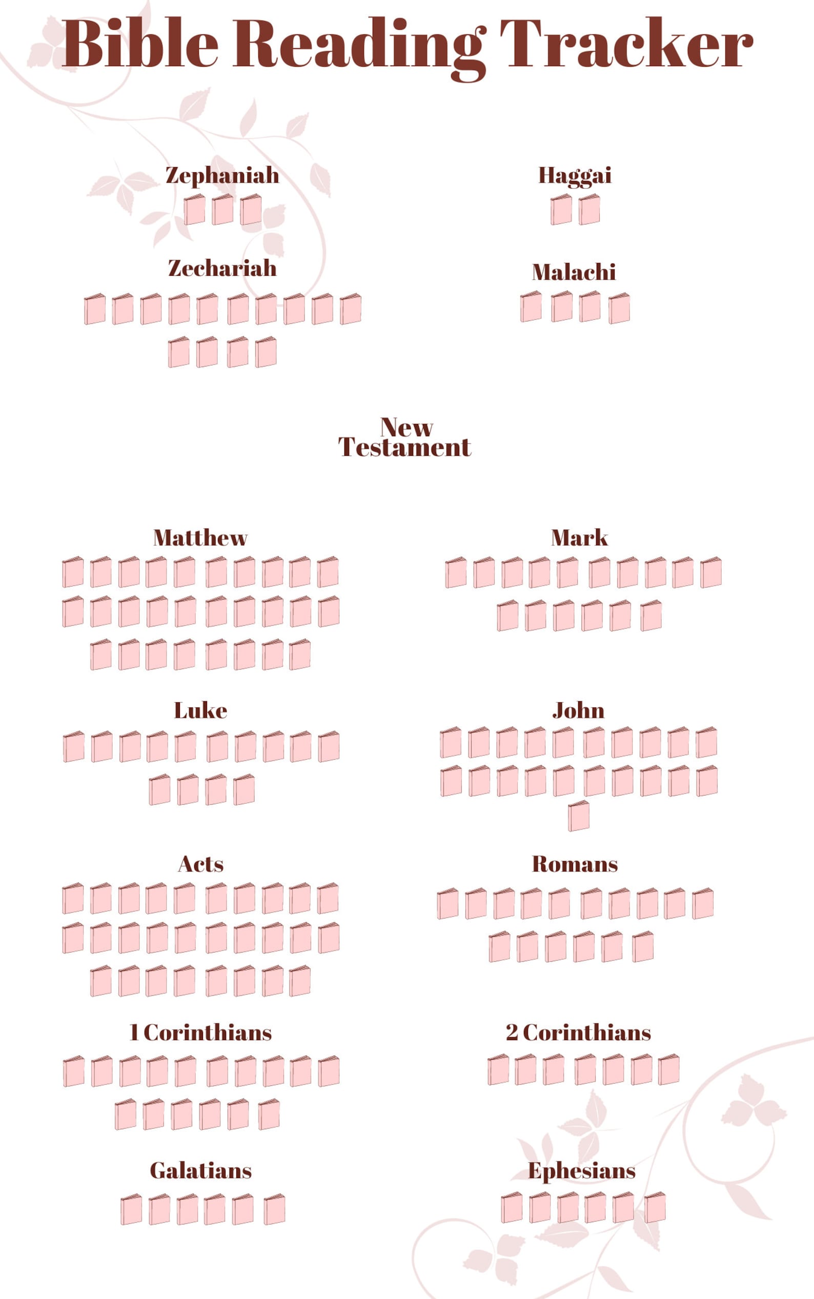 Bible Reading Tracker - Etsy