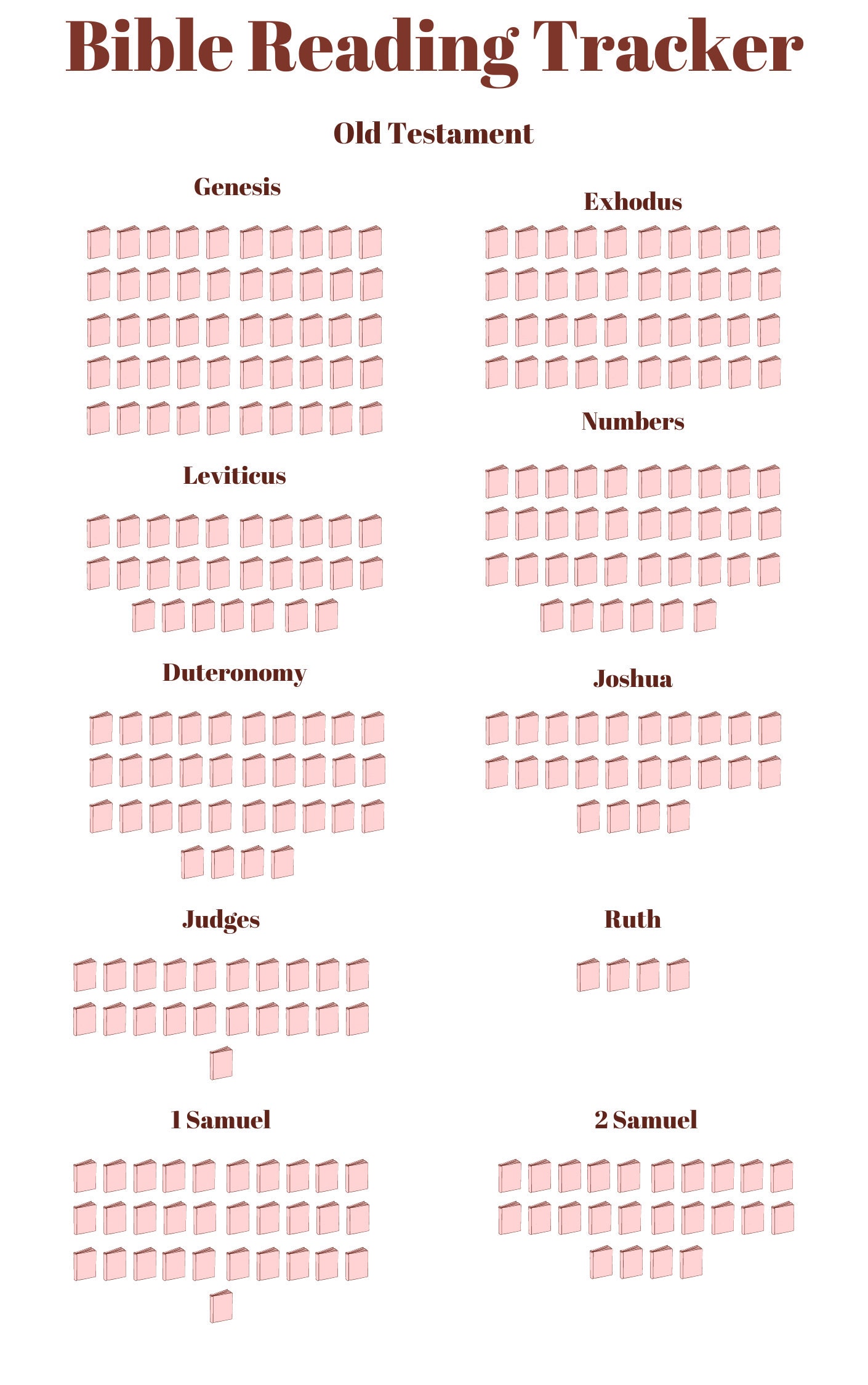 Bible Reading Tracker - Etsy