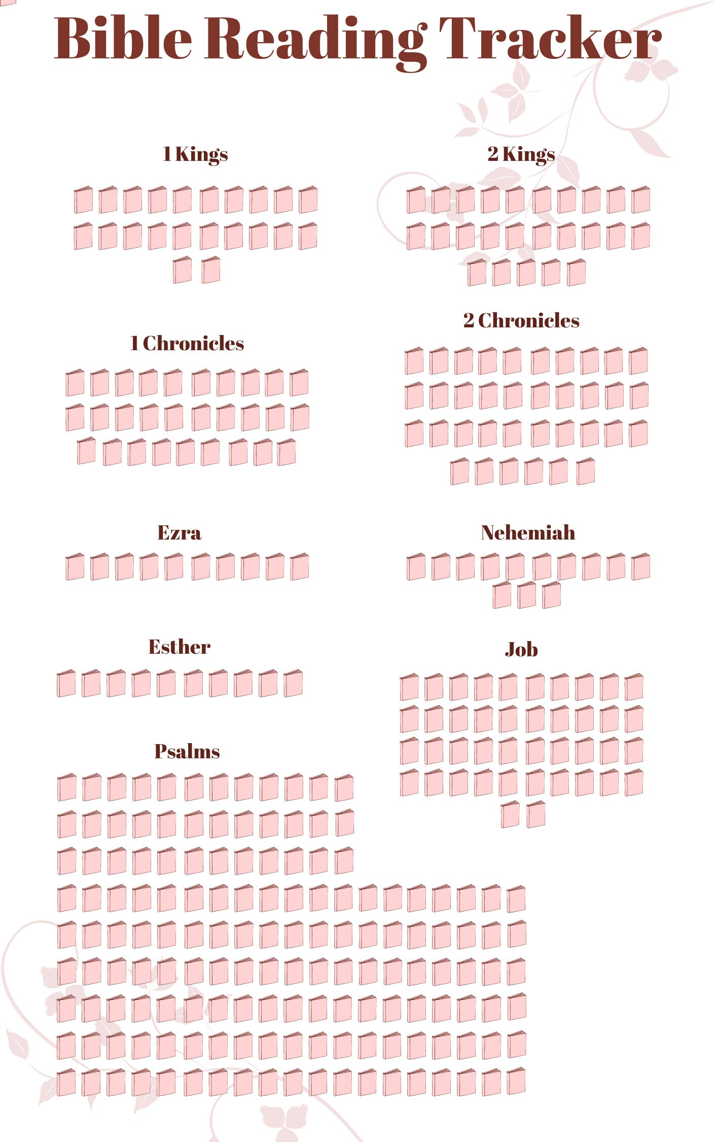 Bible Reading Tracker - Etsy