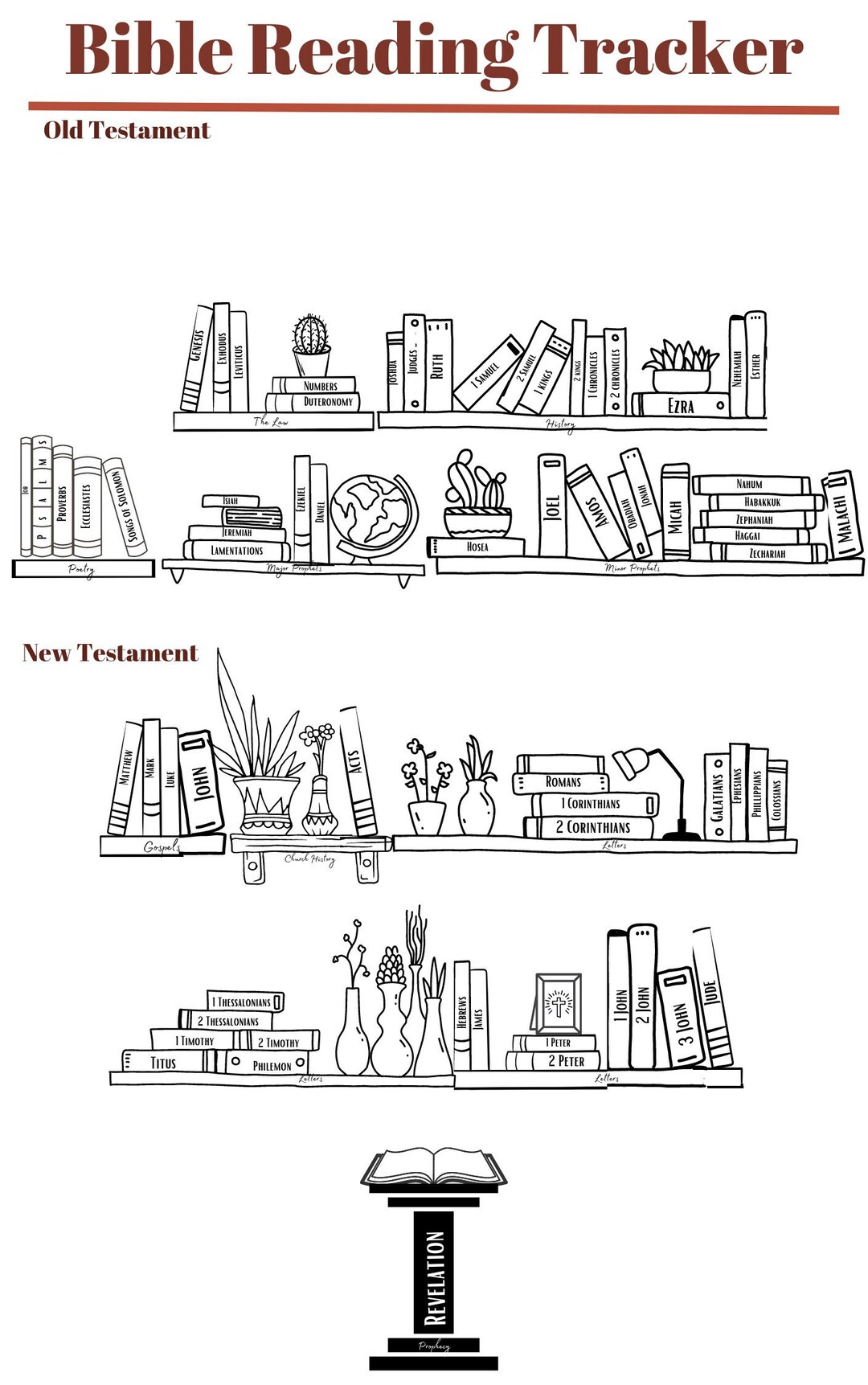 Bible Reading Tracker - Etsy