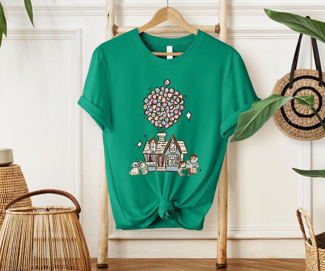 Disney Pixar up Shirt, Adventure Awaits Rainbow Balloons Tee ...