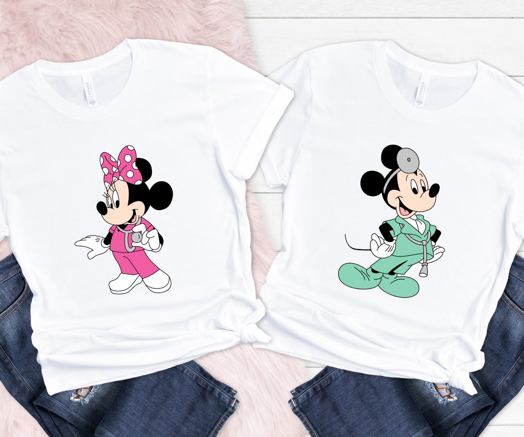 Mickey and Minnie Nurse Shirt, Disney Couple T-shirt, Cute Disney Shirt ...