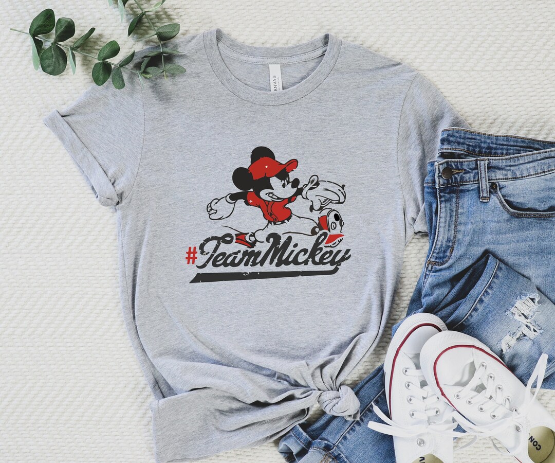 Equipo Mickey Camisas, Camisas de Disney, Camisa de béisbol de Mickey ...