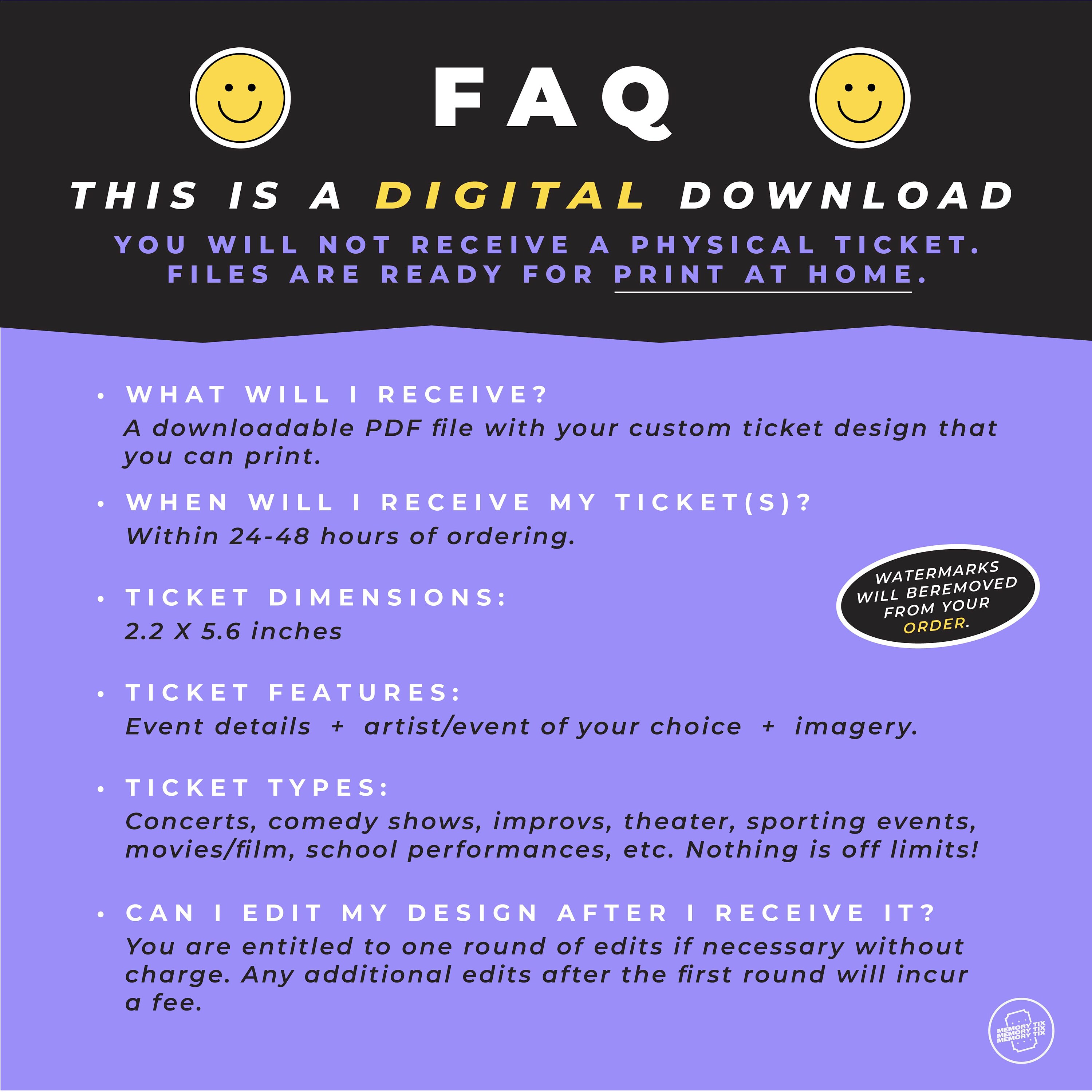 Custom SZA SOS Tour Ticket, Personalized Concert Ticket, Digital Ticket ...