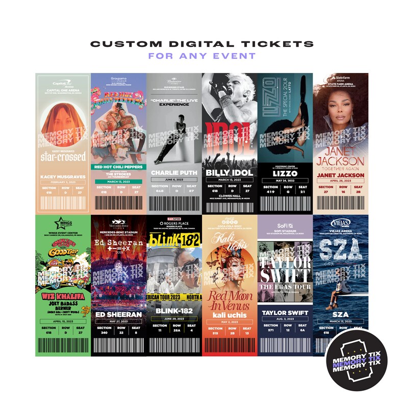 Custom SZA SOS Tour Ticket Personalized Concert Ticket - Etsy