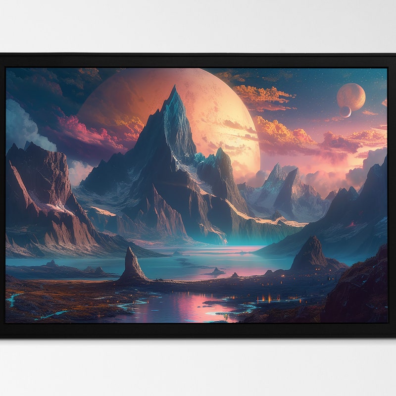 Surreal Moon Art - Etsy