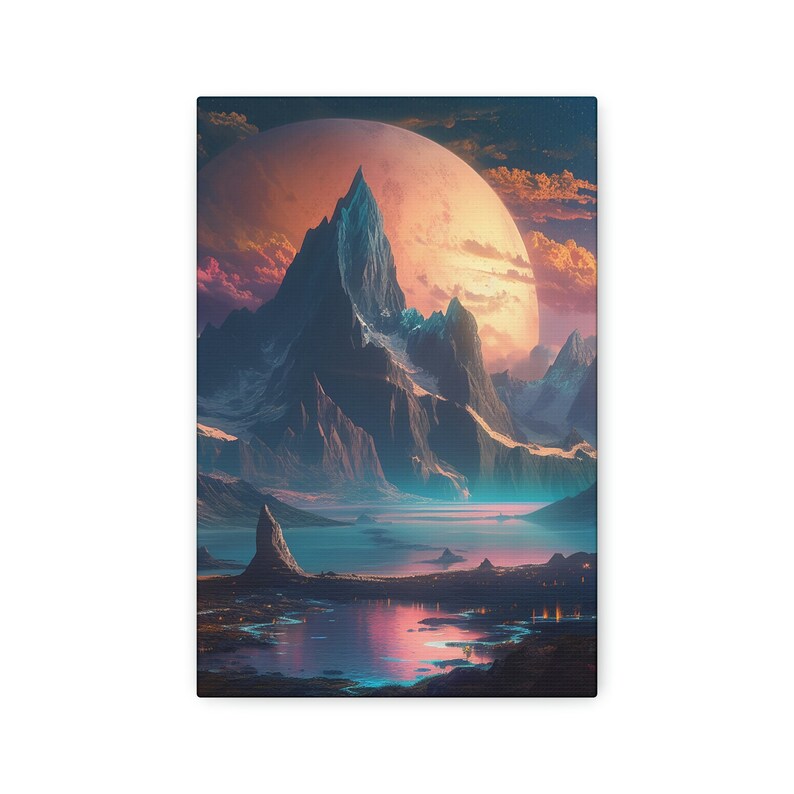 Celestial Tundra (vertical): Alien, Mountain Tundra, Surreal Sky, Giant ...