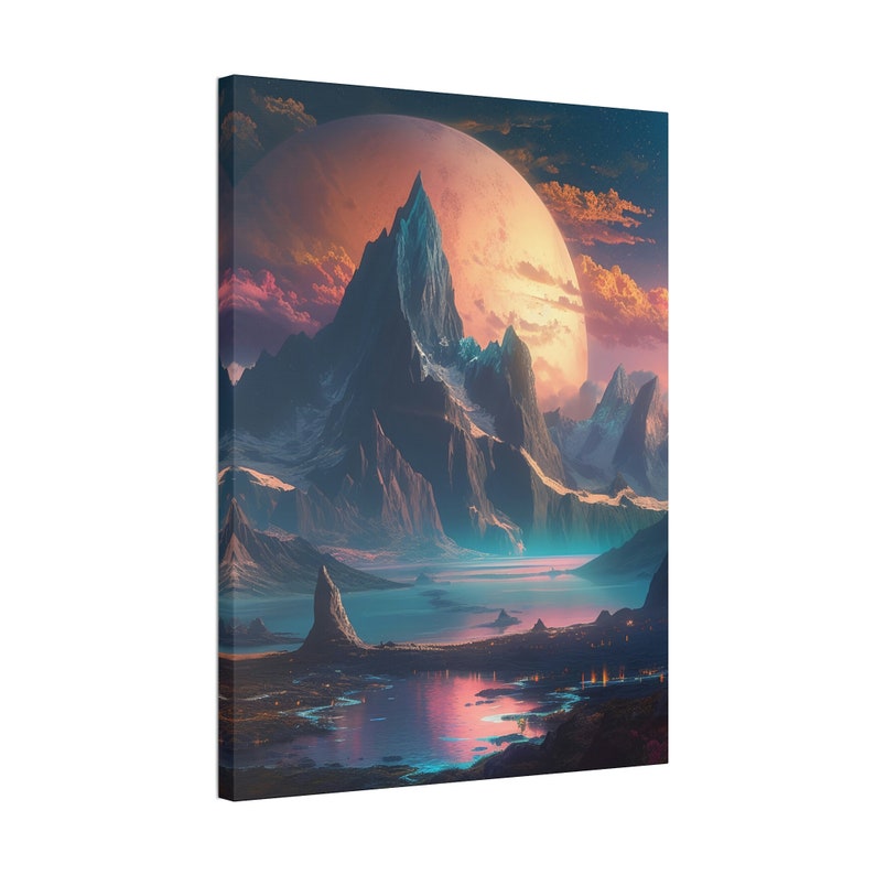 Celestial Tundra (vertical): Alien, Mountain Tundra, Surreal Sky, Giant ...