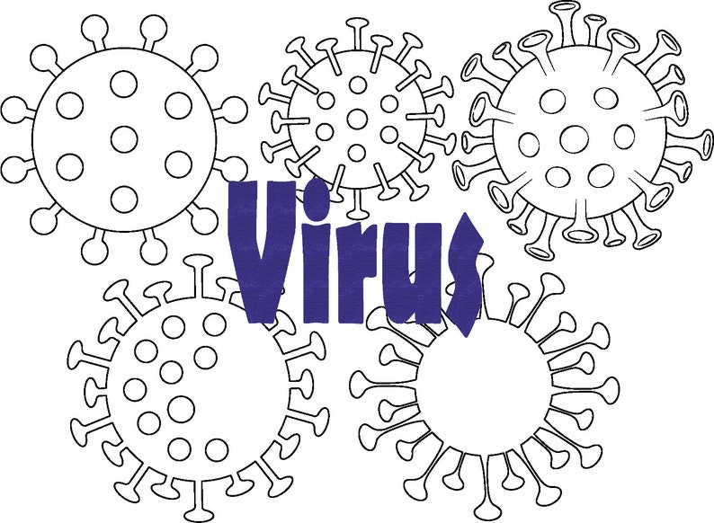 VIRUS Bundle. Clipart. Sticker. Transparent. PNG. 1200 Ppi. - Etsy