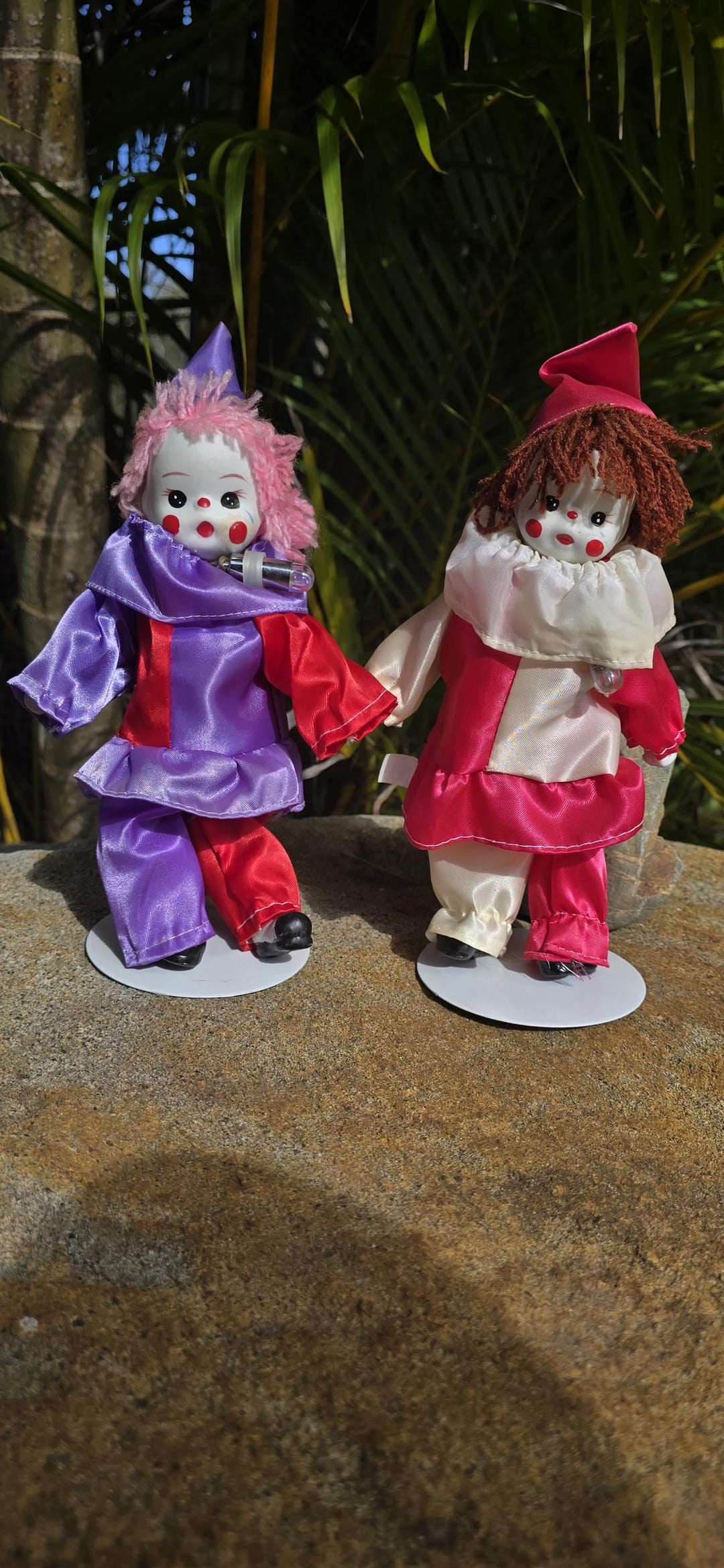 The Twin Aerialists — Evelyn & Katherine Haunted Clown Dolls the ...