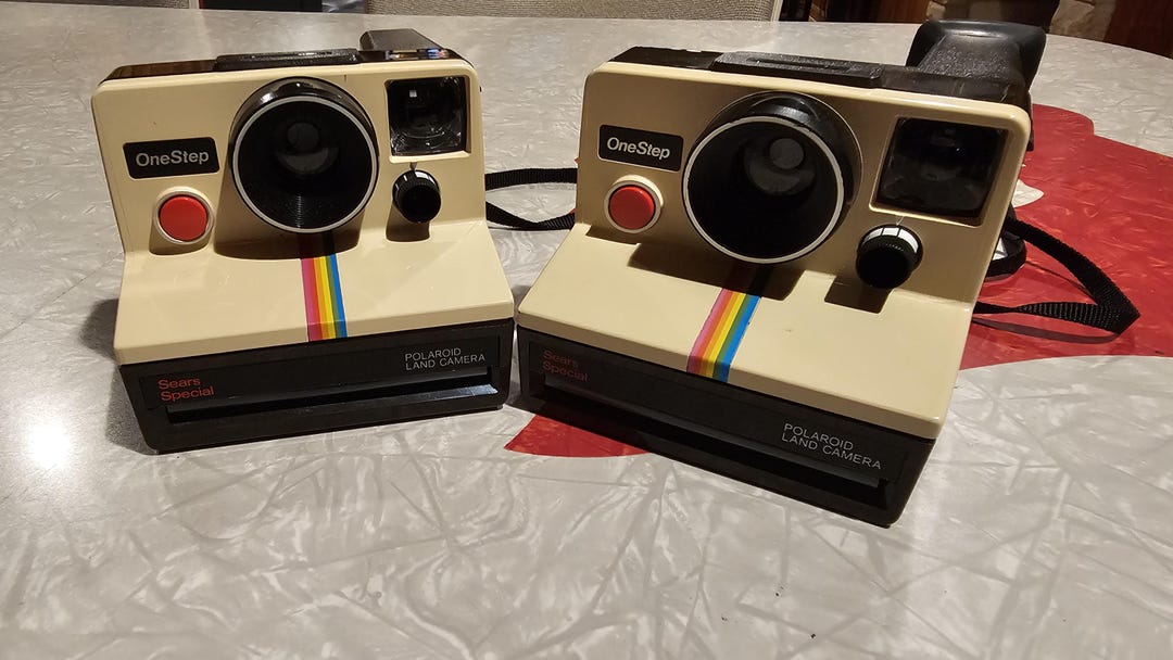 TWO Vintage Poloroid Land Camera One Step Sears Special - Etsy