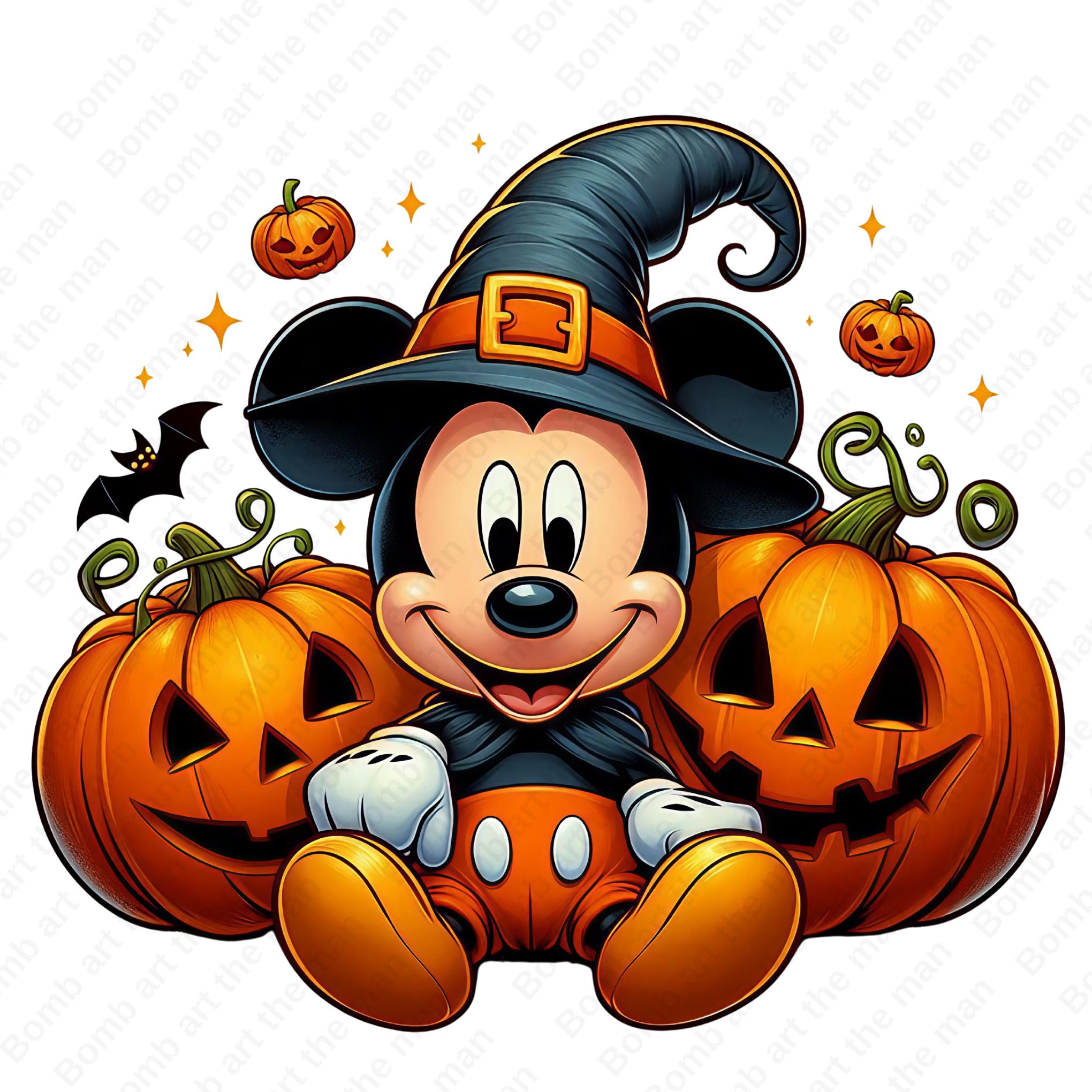 Mickey Mouse Halloween Clipart, Mickey Mouse Clipart, Happy Halloween ...