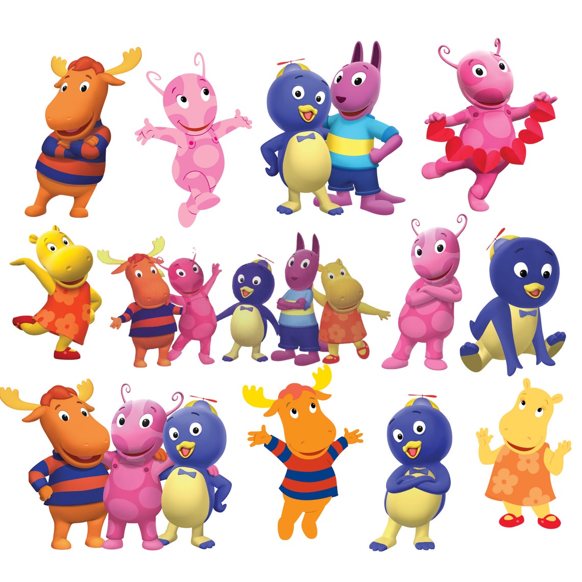 The Backyardigans Png Bundle Backyardigans Clip Art Uniqua - Etsy