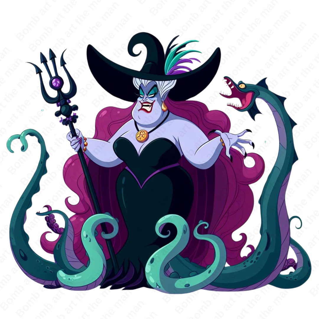 Villain Ursula Clipart, Princess Ariel Png, Sea Witch Png, High Quality ...