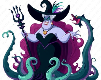 Villain Ursula Clipart, Princess Ariel Png, Sea Witch Png, High Quality ...
