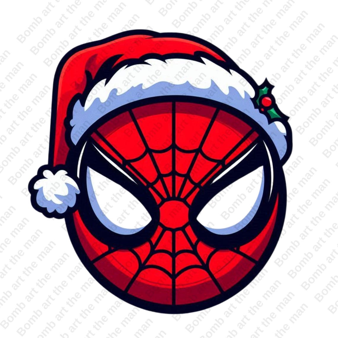 Spiderman Christmas Clipart, Spiderman New Year Design, Marry Christmas ...