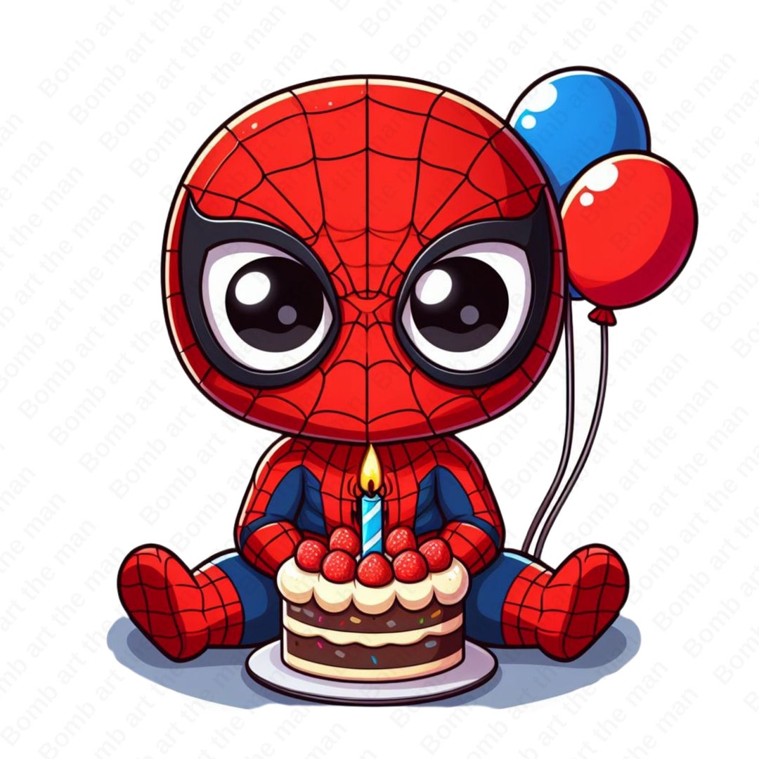 Spiderman Birthday Clipart, Spiderman Png Image, Spidey Clipart ...
