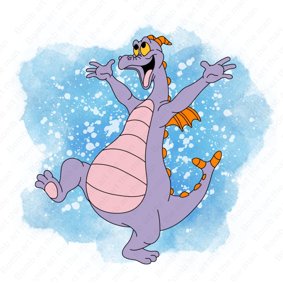 Figment Cute Clipart, Epcot Figment Png, Purple Dragon Clipart, Instant ...