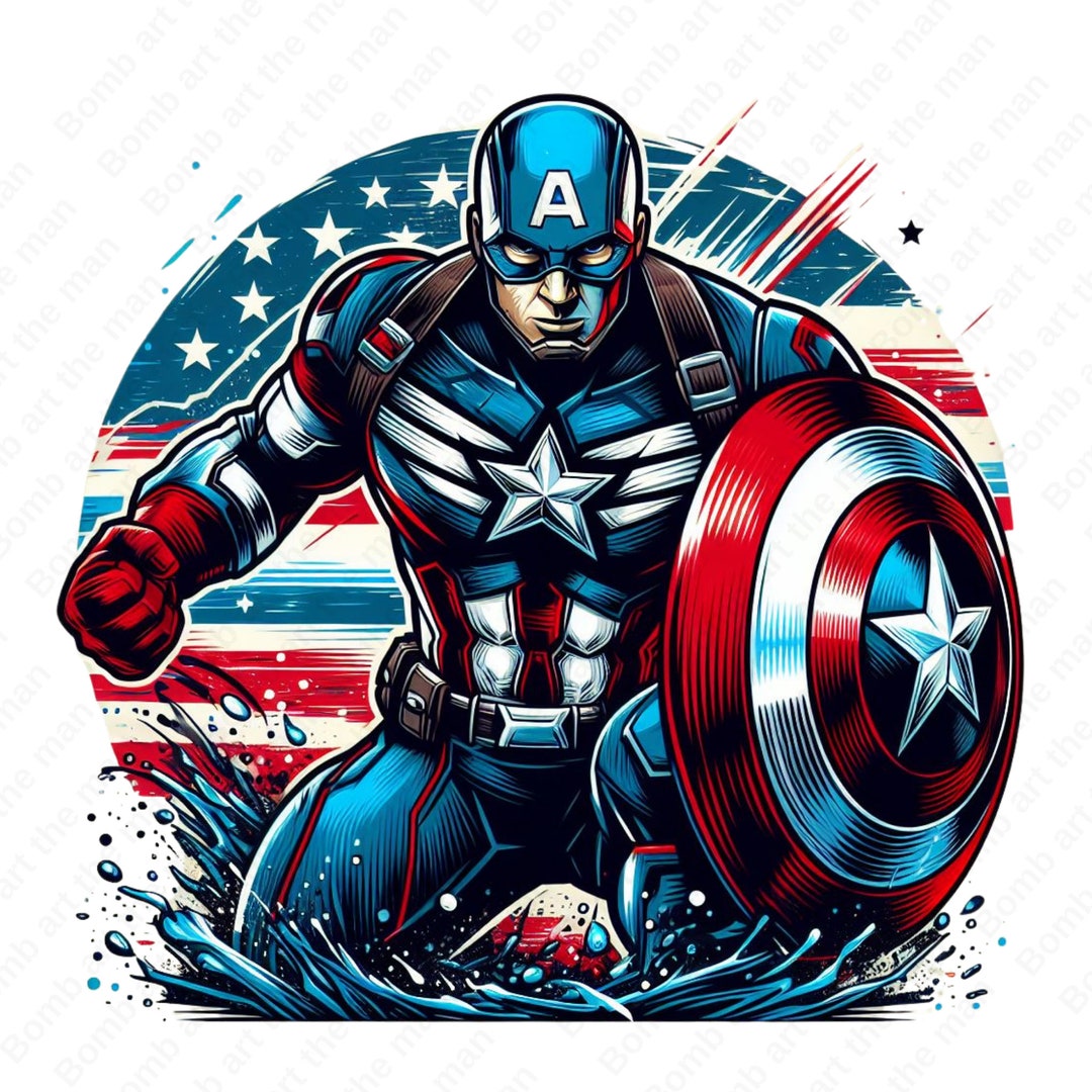 Captain America Clipart, Captain America Png, Super Hero Clipart, Super ...