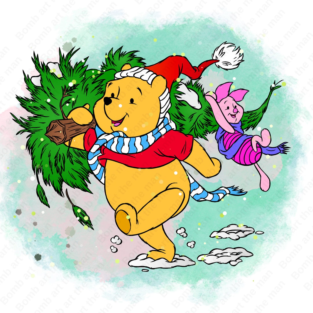 Winnie the Pooh Christmas Image, Winnie the Pooh Clipart, Piglet Png ...