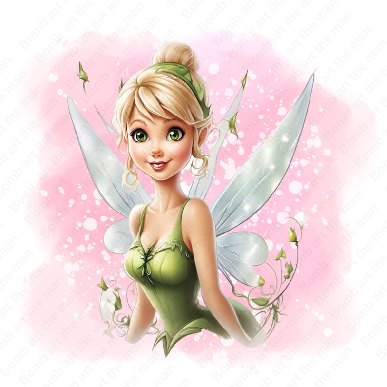 Tinkerbell Clipart, Cute Tinkerbell Png, Fairy Clipart, Watercolor ...