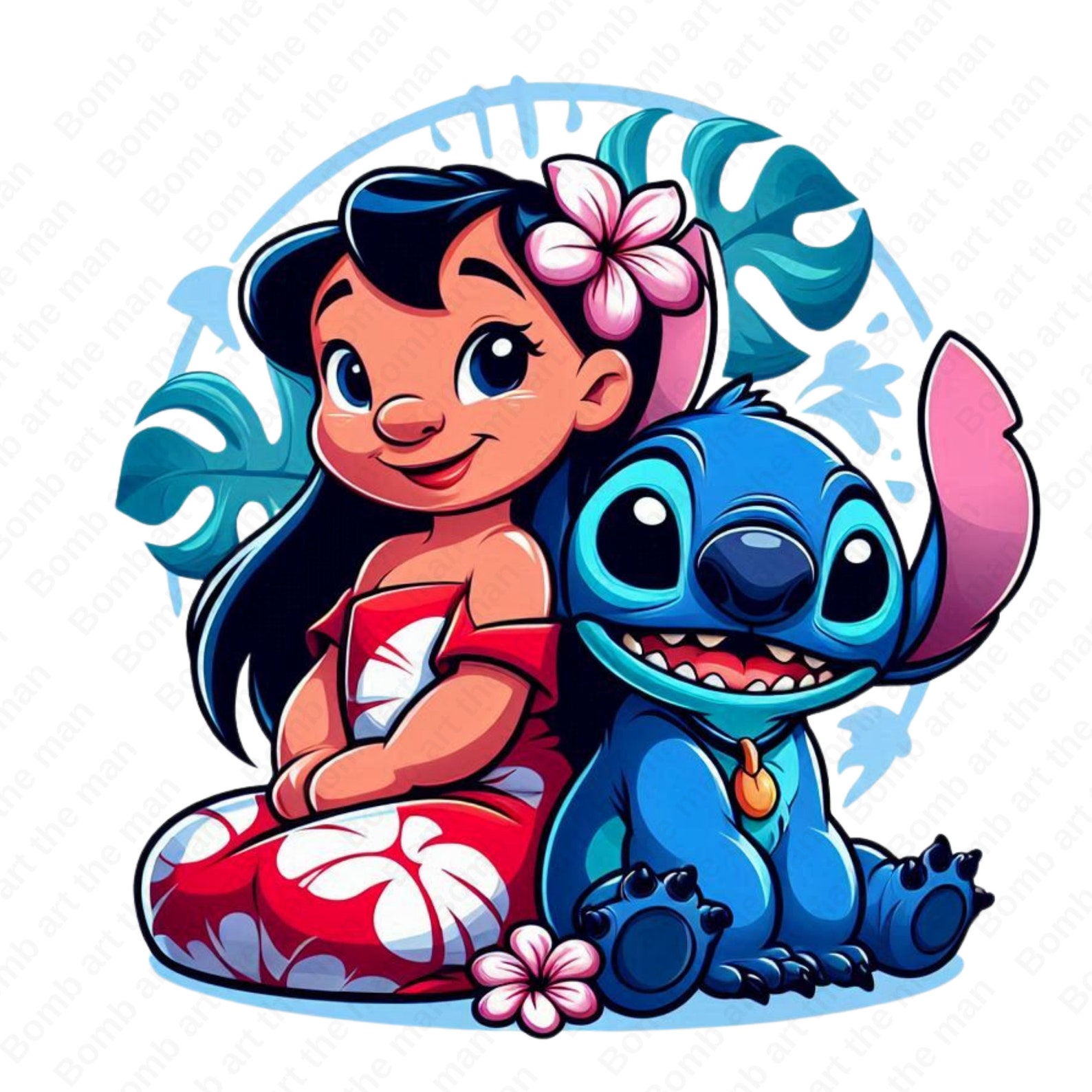 Clipart lilo and stitch, point mignon png, design transparent ...