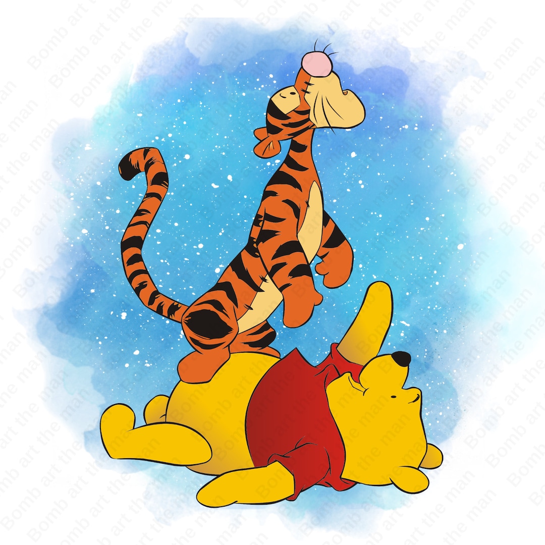 Tigger and Pooh Png, Winnie the Pooh Clipart, Watercolor Background ...