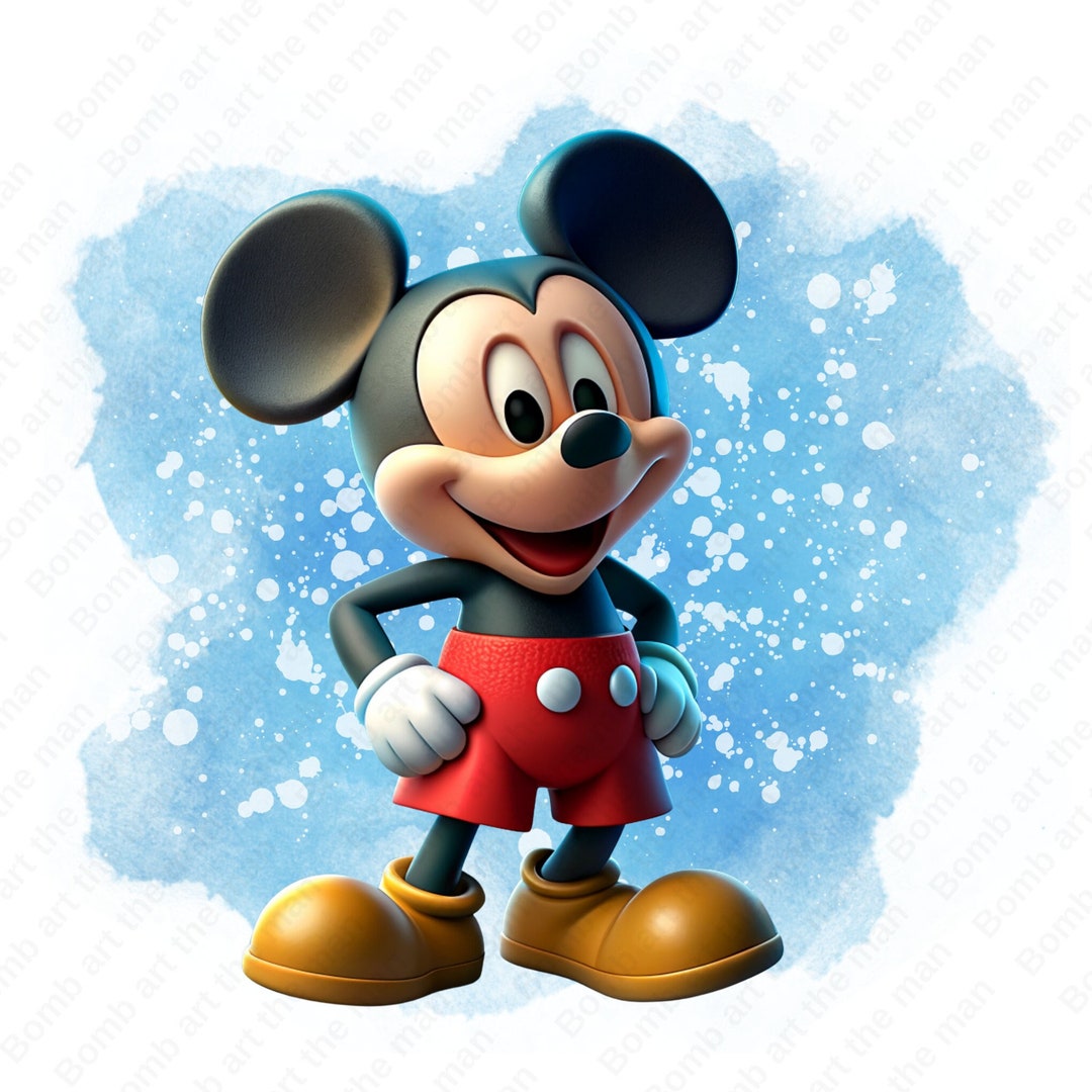 Cute Mickey Mouse Clipart, Cartoon Png, Mickey Mouse Png, Watercolor ...