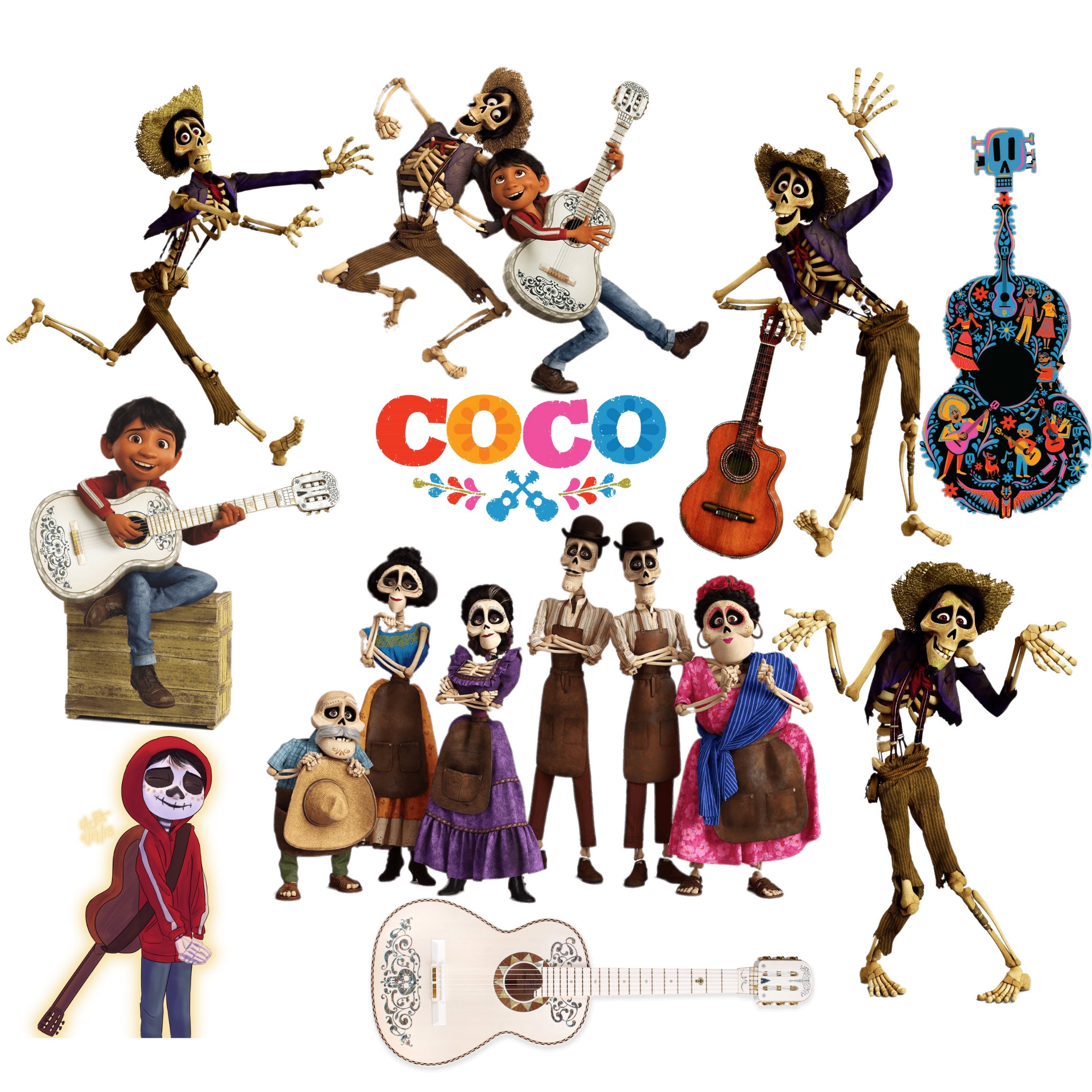 Coco Clipart Set, Coco Png Bundle, Coco Characters, Miguel Png, Instant Download - Etsy