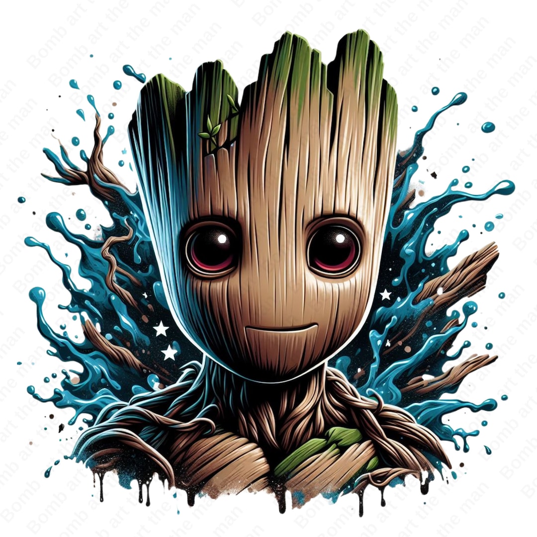 Groot Clipart, Groot Png, Guardians of Galaxy Png, Transparent Design ...
