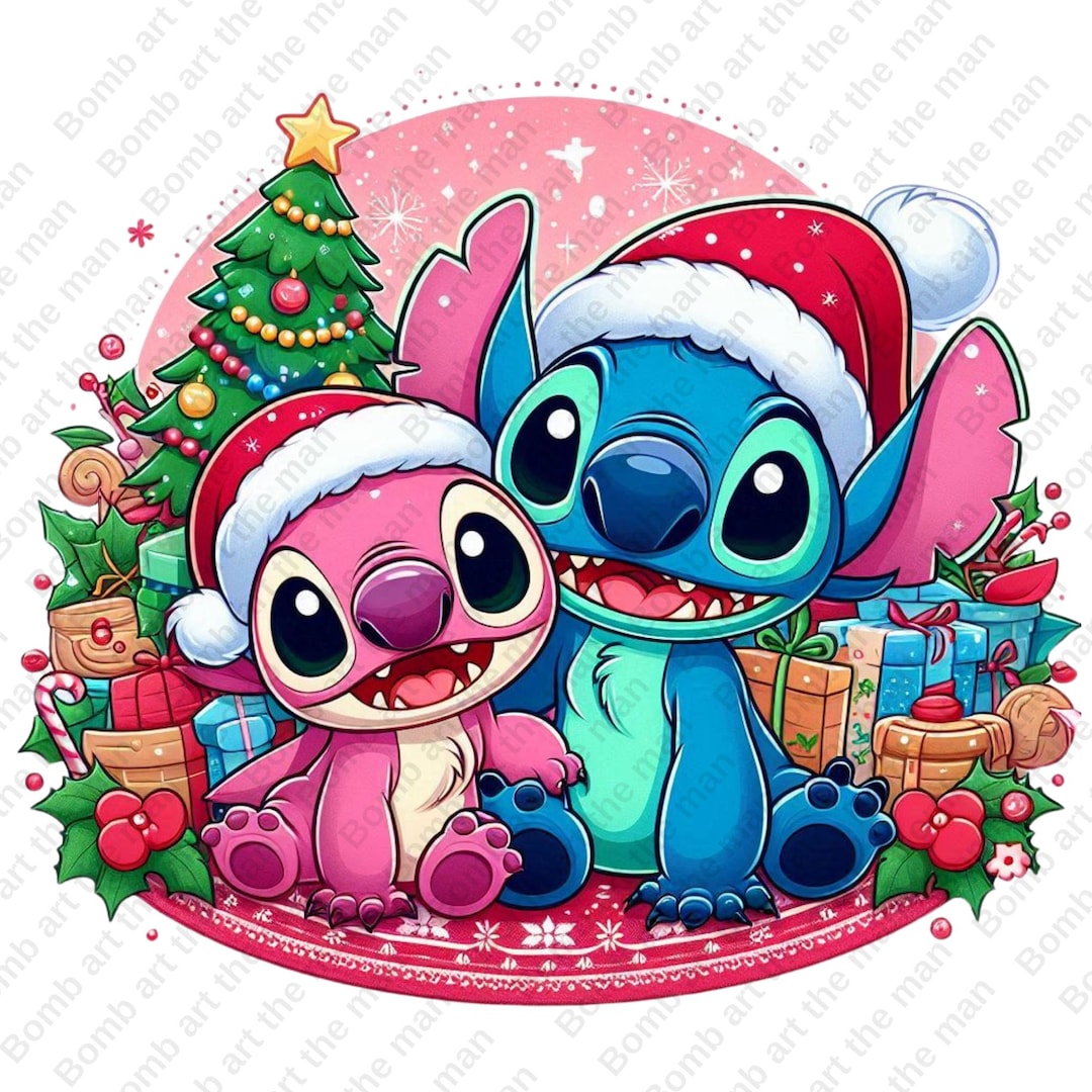 Stitch and Angel Christmas Clipart, Stitch and Angel Png, Transparent ...