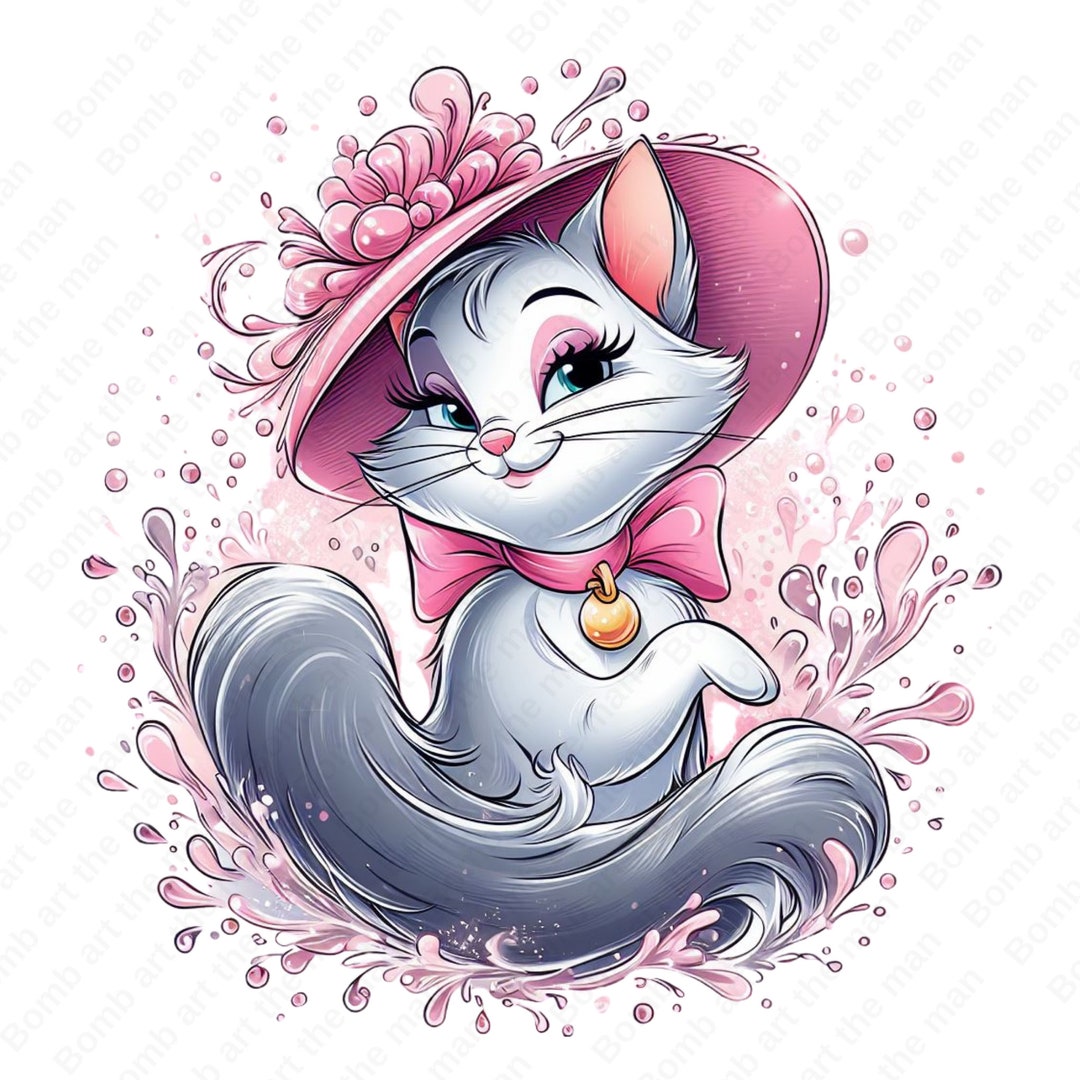 Aristocats Clipart, Aristocats Marie Png, Cartoon Clipart, Instant ...
