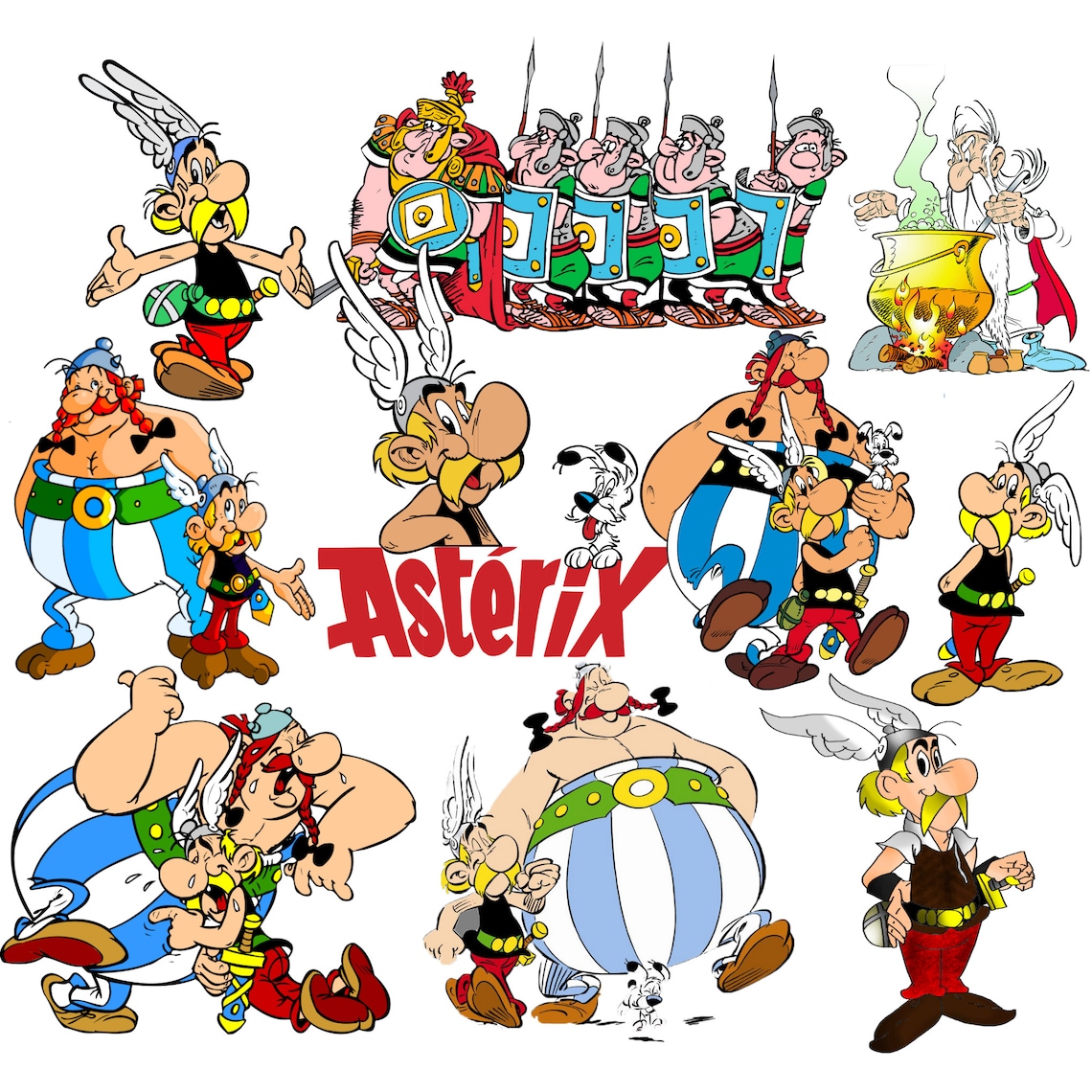 Asterix and Obelix Png Asterix Clipart Obelix Clipart - Etsy UK