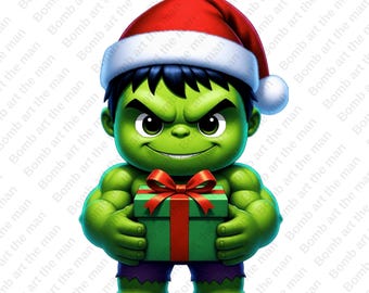 Hulk Christmas Clipart, Merry Christmas Png, Hulk Png, Cartoon ...